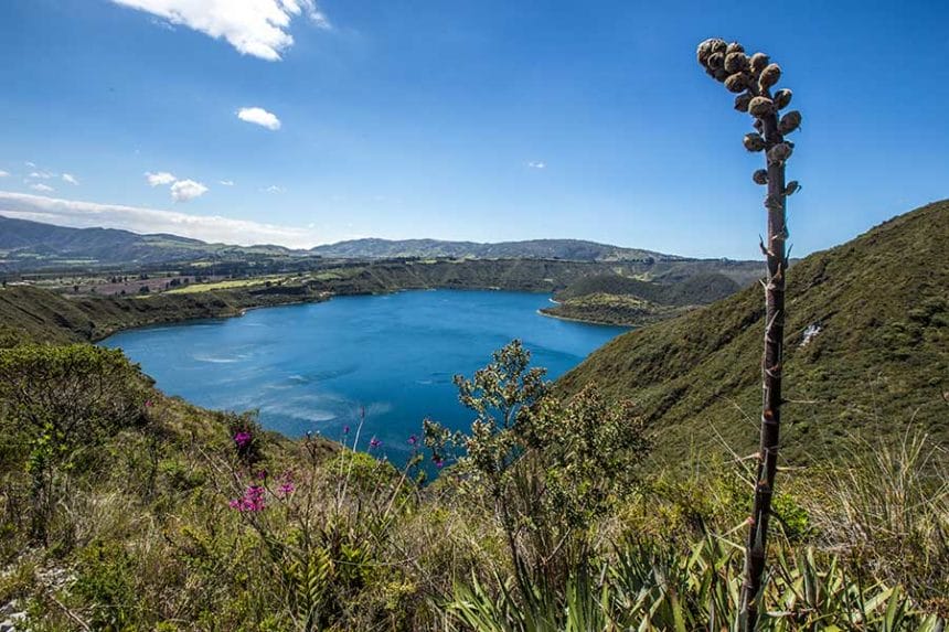 How to visit Cuicocha lake from Otavalo, Ecuador