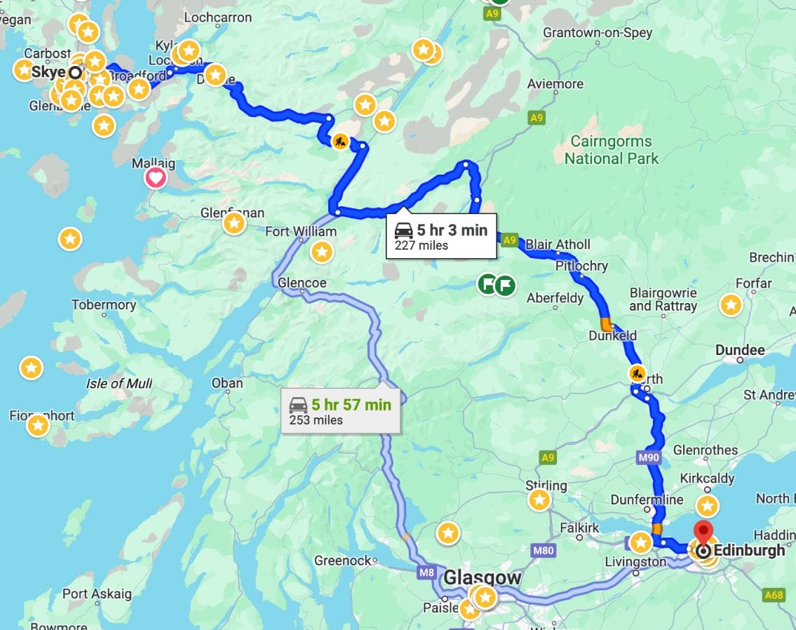 How to Get from Edinburgh to the Isle of Skye: 6 Great Options